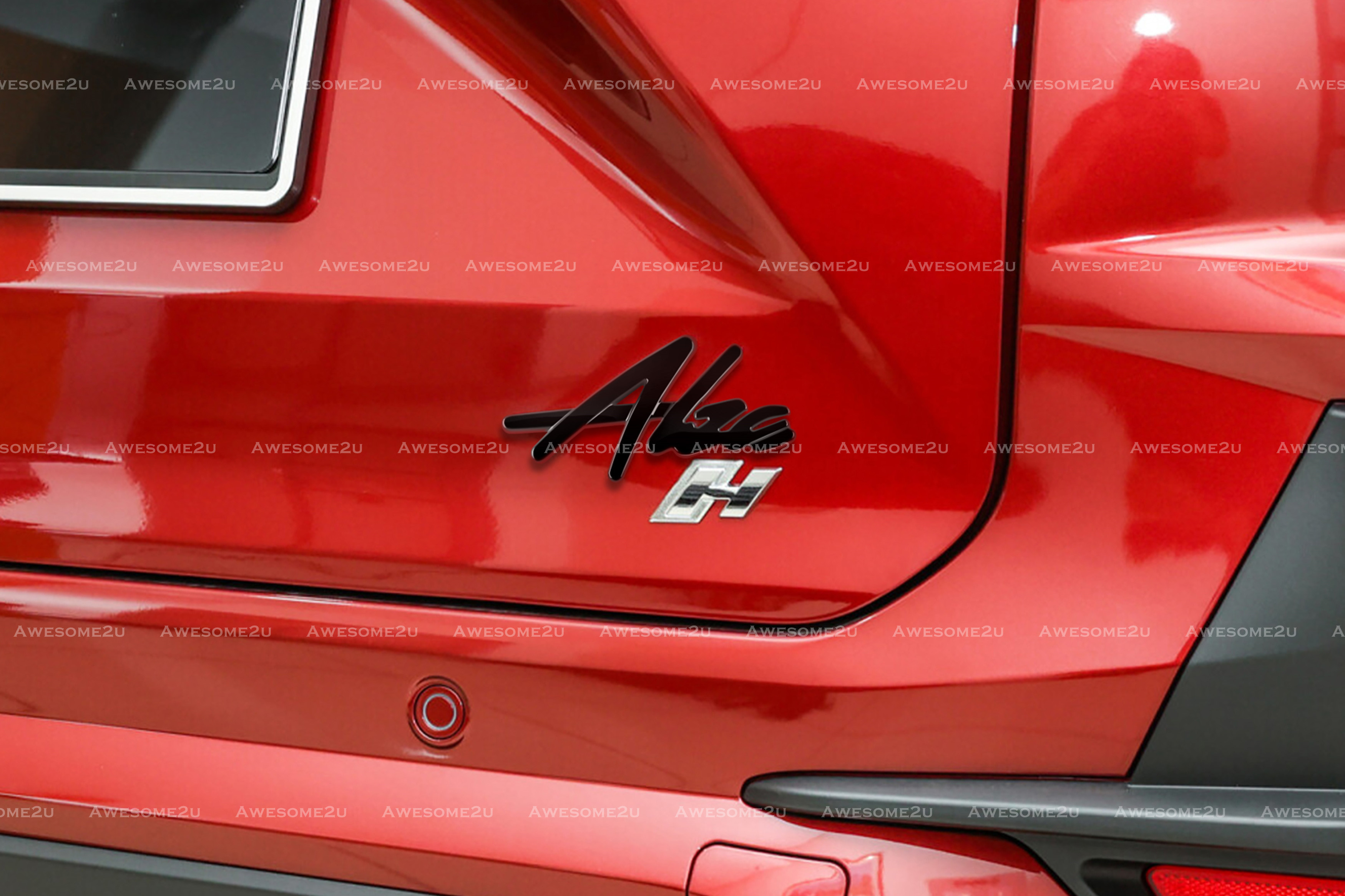 Awesome2u Perodua New Alza 2022-2023 Logo Emblem Frame Cover ALZA Logo ...