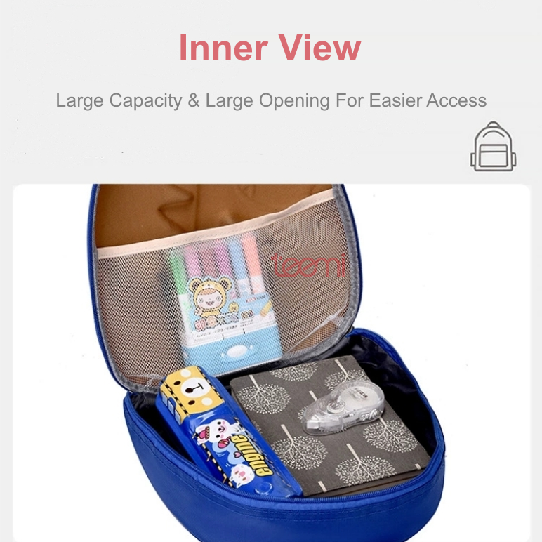 TEEMI 29cm Kids Hardcase Egg Shell School Bag Kindergarten 3D Small Preschool Nursery Children ...