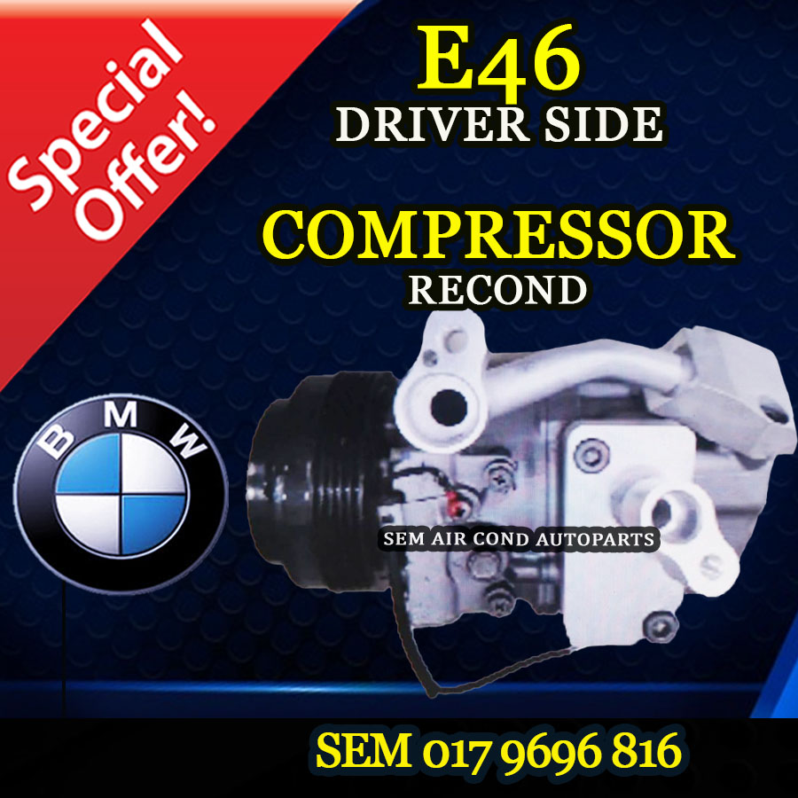 BMW E46 MODIFY TO ND RECOND COMPRESSOR/ KOMPRESOR (CAR AIRCOND SYSTEM ...