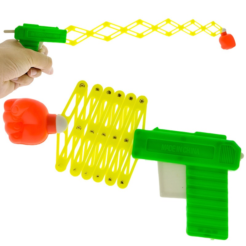 Telescopic Fist Gun Elastic Gun Children's Toys Funny Magic Gun Toy ...