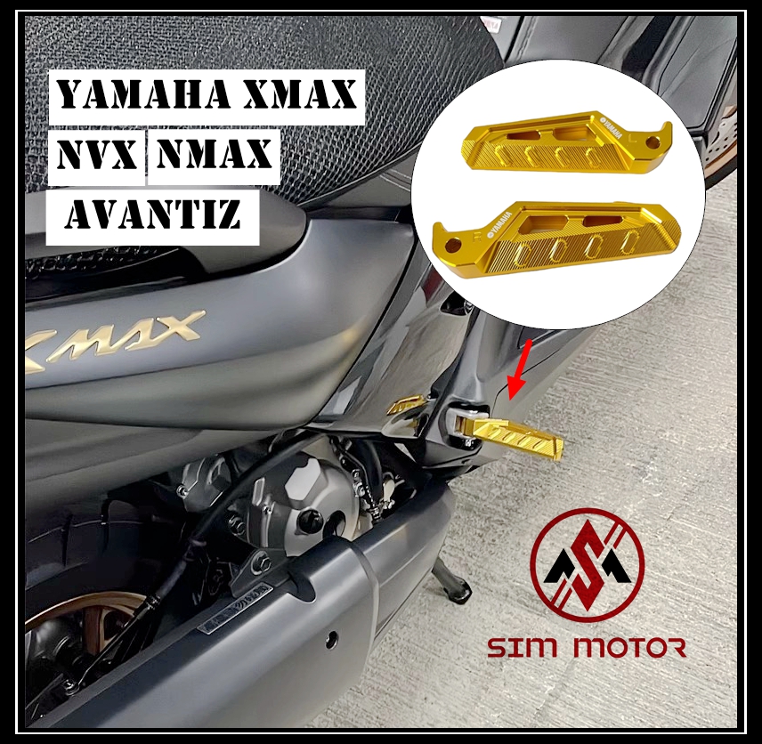 YAMAHA XMAX NMAX V1 NMAX V2 NVX V1 NVX V2 REAR FOOTREST PEDAL REAR FOOT ...