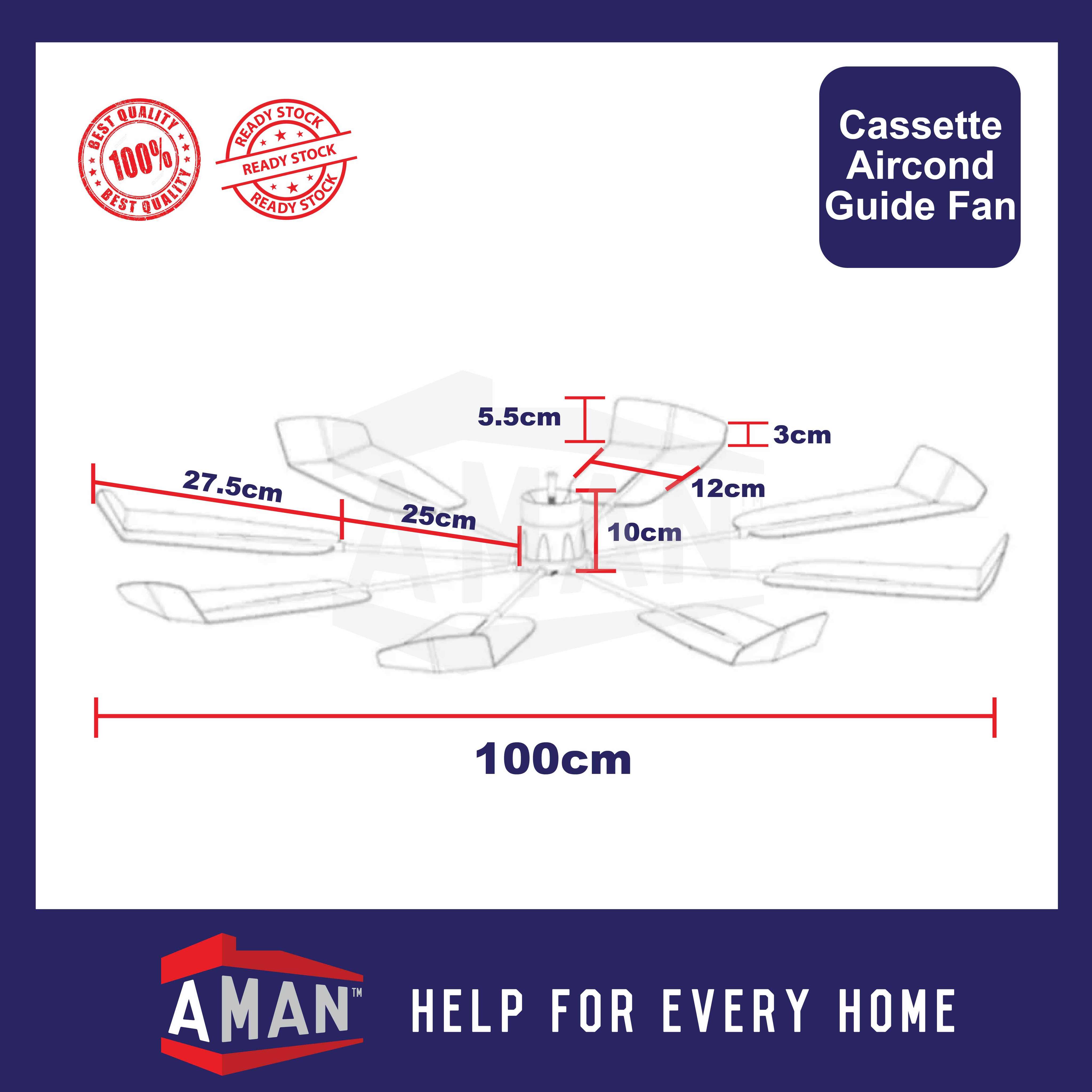 Aircon Guide Fan Central Aircond Wind Guide Fan Aircon Fan Cassette Fan ...