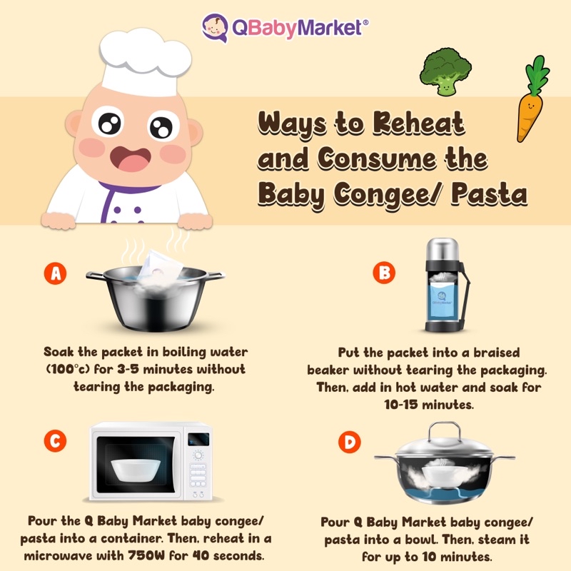 Q Baby Market Ready to eat Organic Germ Grain Baby Congee/Baby Porridge ...