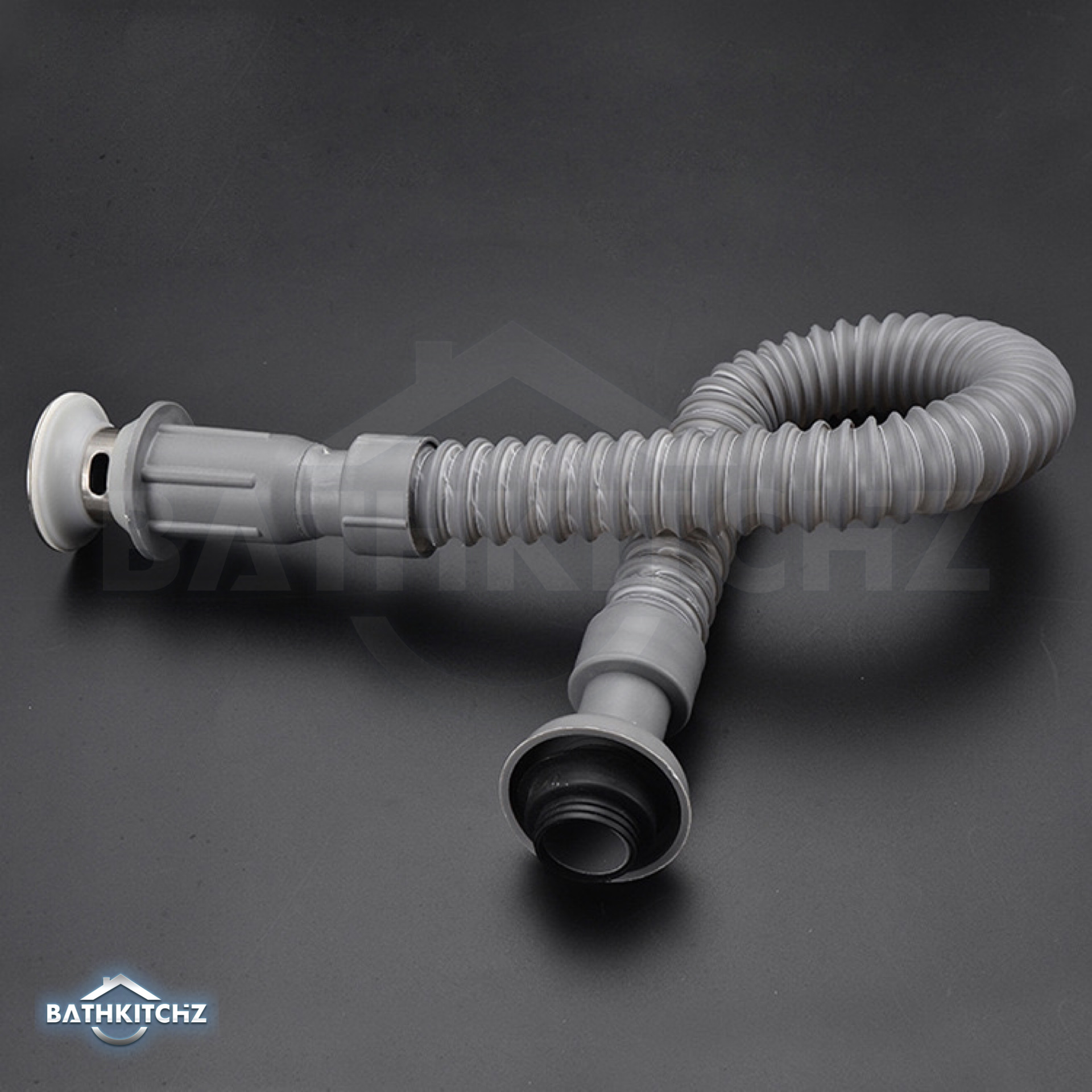 BATHKITCHZ Bathroom Sink Basin Flip Top Waste Extension Drain Hose Anti ...