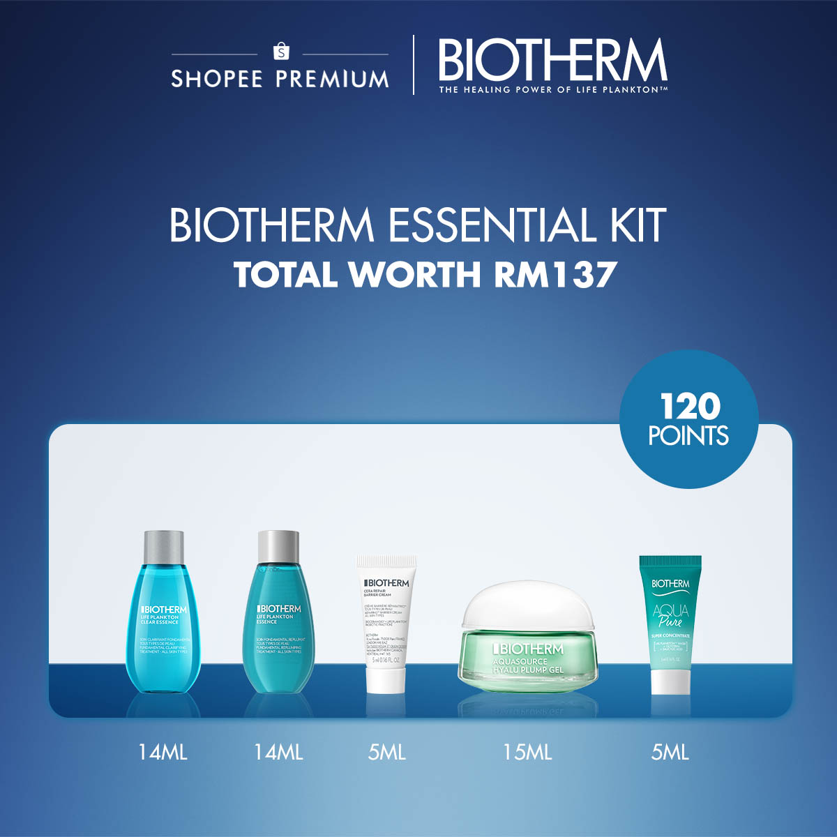 [120 POINTS] BIOTHERM ESSENTIAL KIT | Shopee Malaysia