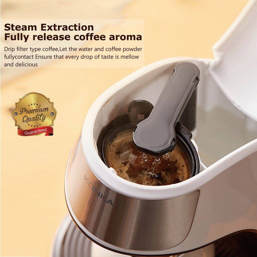 KONKA Coffee Maker Machine Single Cup Household Coffee Machine Mini ...