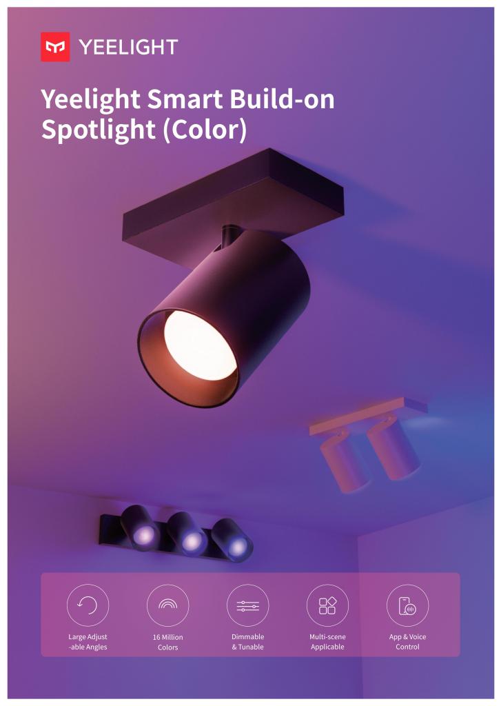 [NEW ARRIVAL] Yeelight Smart Build-on Spotlight (Color) | Dimmable ...