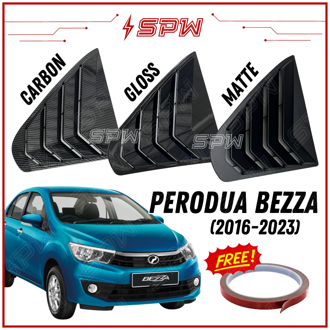 Perodua Bezza (2016-2025) Window Cover Mustang Rear Side Window Cover ...