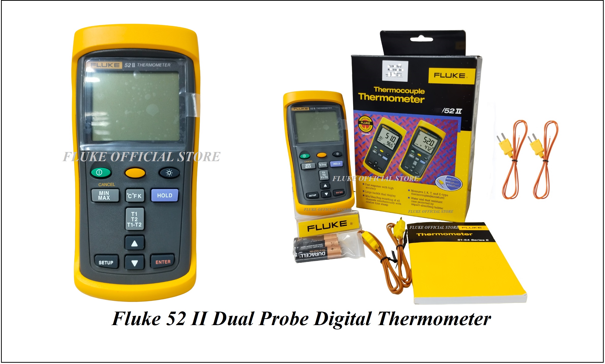 Fluke 52 II Dual Probe Digital Thermometer | Shopee Malaysia