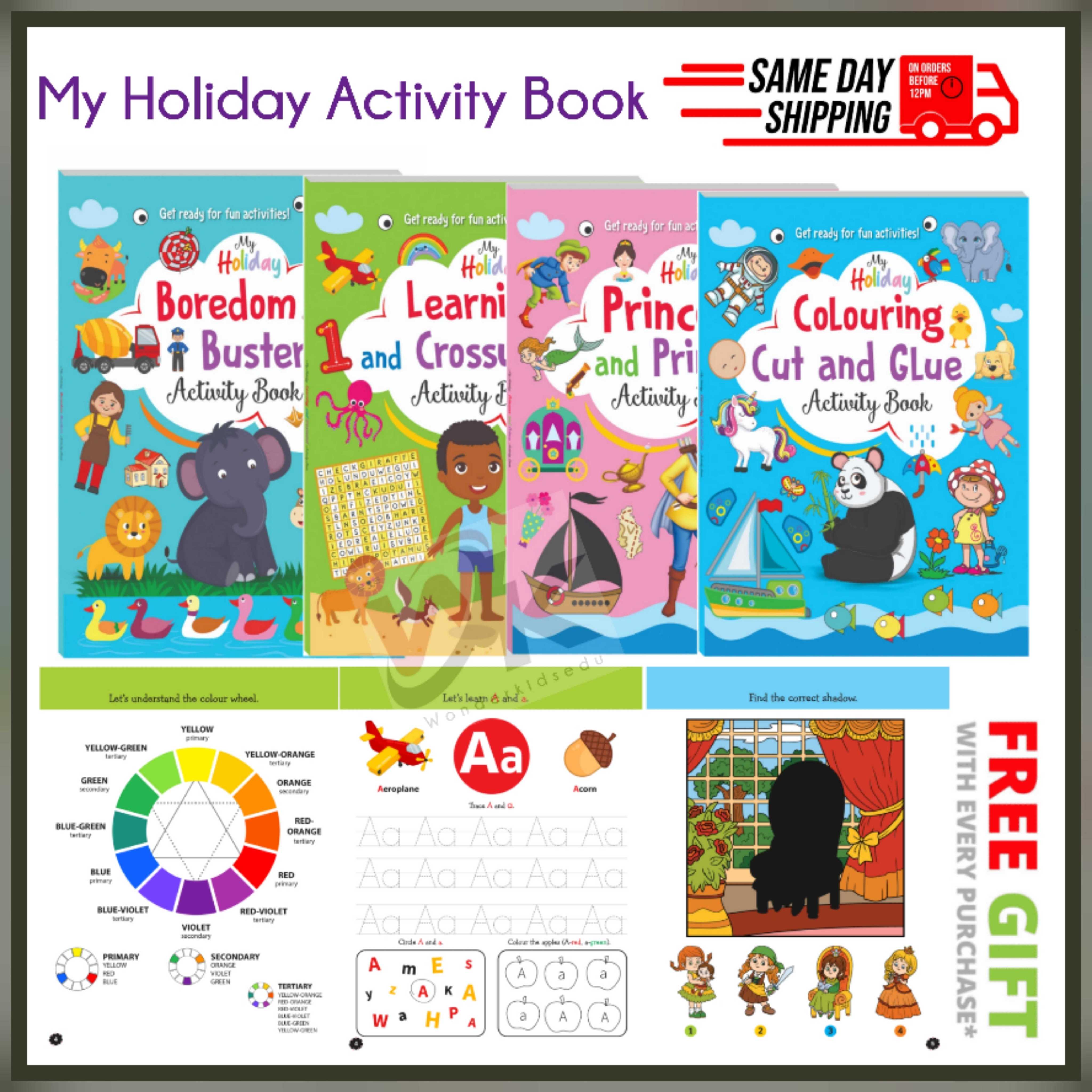 My Holiday Activity Book | Learning | Crossword | Boredom Busters ...