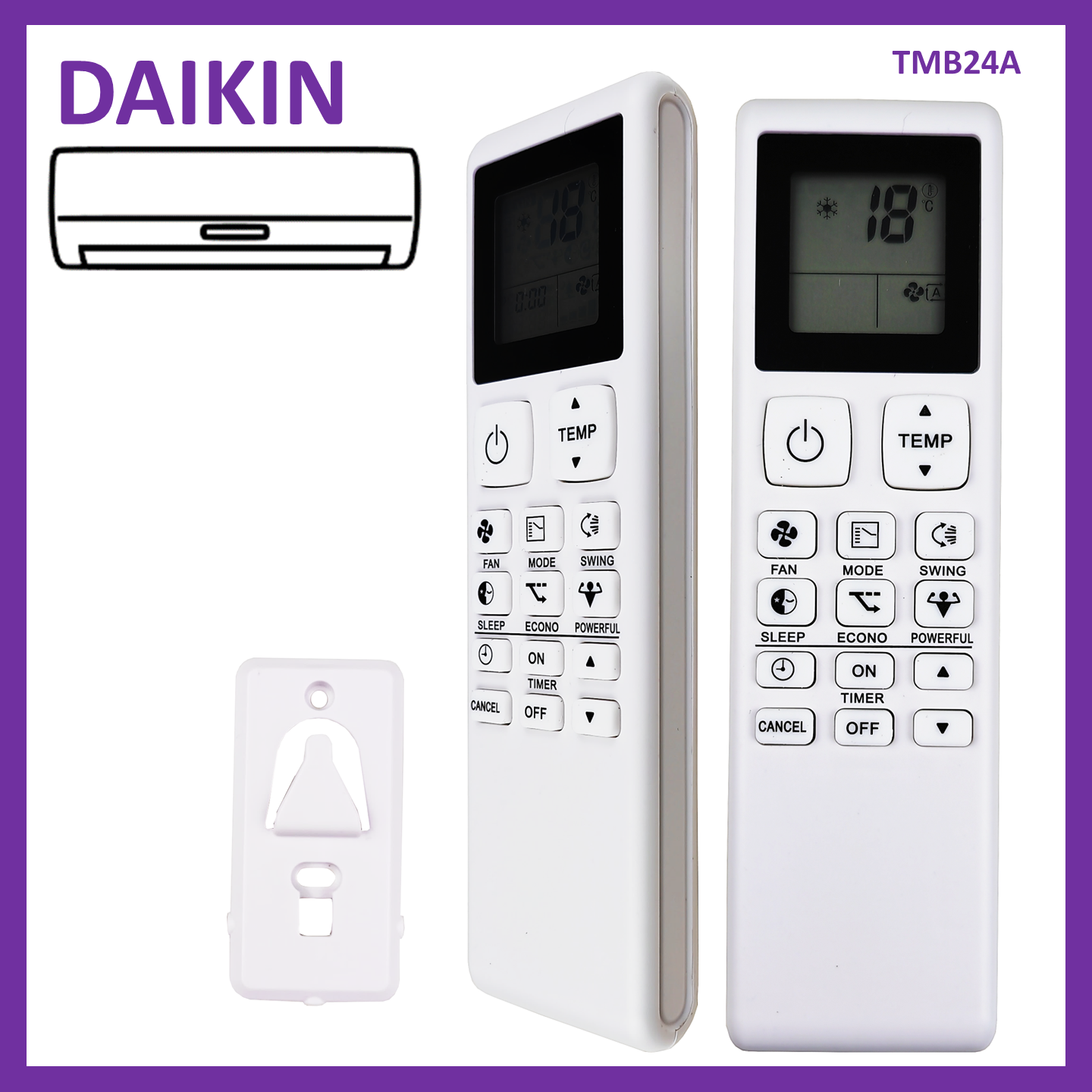Compatible DAiking Inverter Air Conditioner Remote Control TMB24A ...