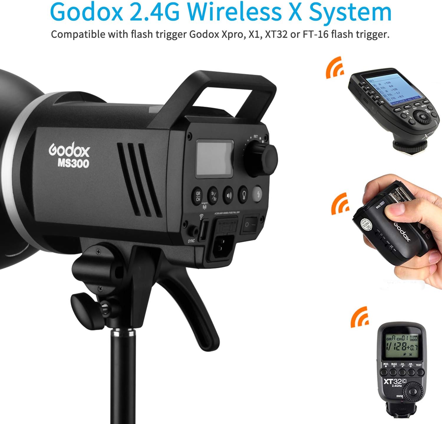 Godox MS200 / MS-200 / MS 300 / MS300 / MS-300 / MS 300 Monolight ...