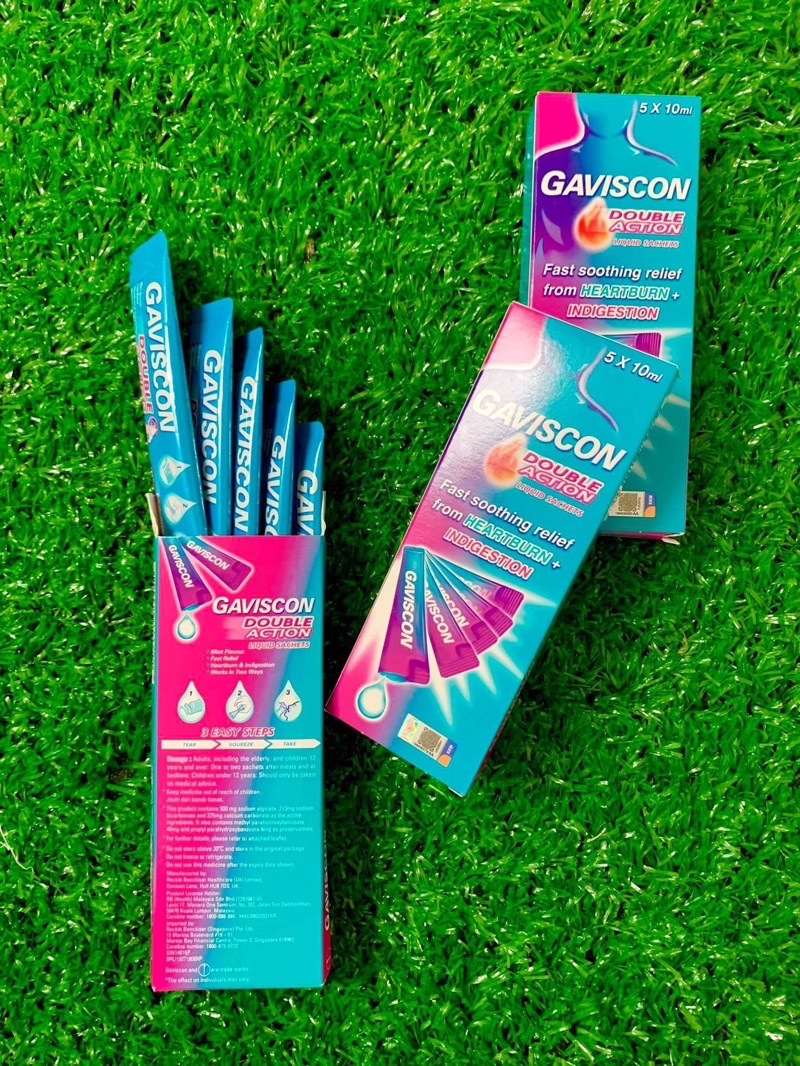 GAVISCON DOUBLE ACTION 10ML 5PACKS PER BOX | Shopee Malaysia