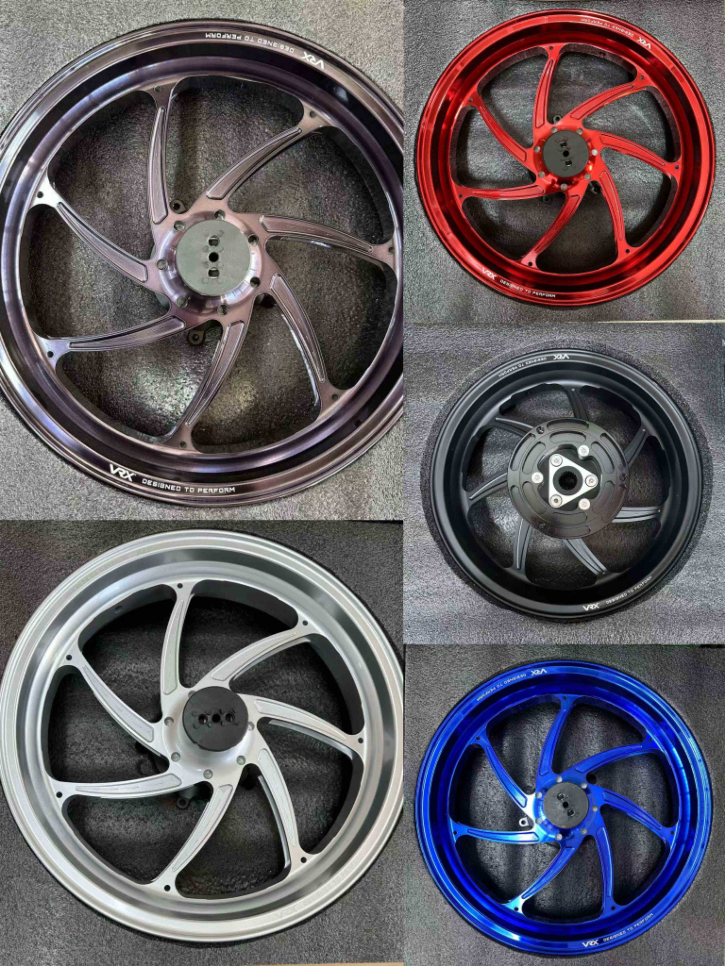 VRX XMAX X-MAX 250 V1V2 7 BATANG SPORT RIM SET FRONT 350 X15 REAR 400 X ...