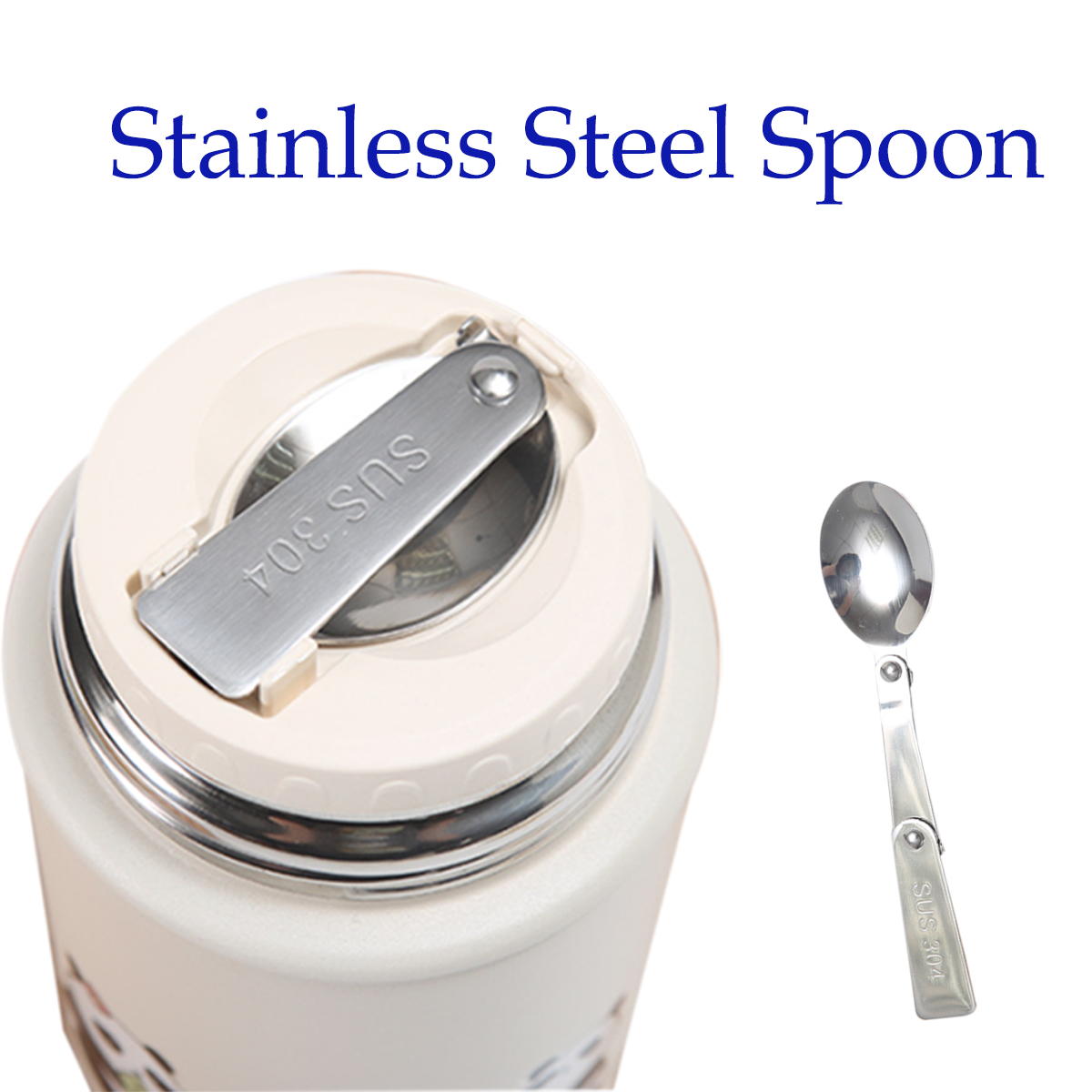500ml Stainless Steel Thermal Insulator Soup Food Jar Thermal Cooker ...