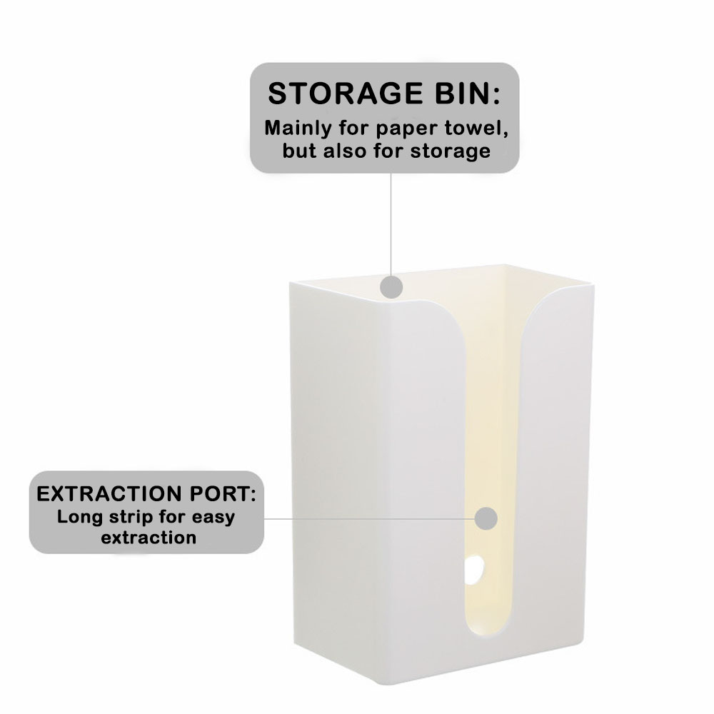 KMH Multi Purpose Tissue Box Wall Mounted Kitchen Traceless Paper Box ...