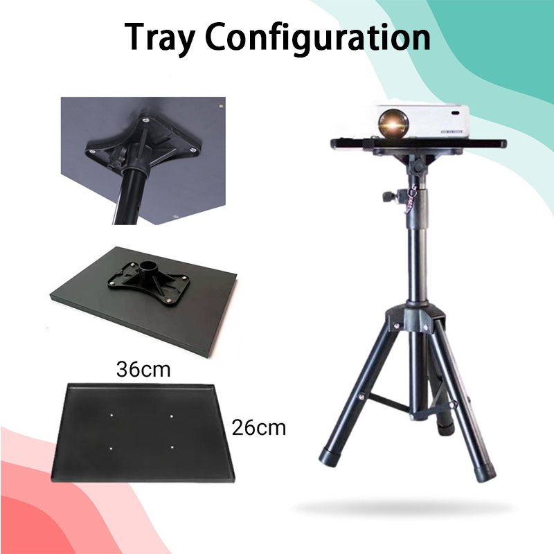 Portable Projector Stand With Bracket TrayAdjustable Mini Projector for ...