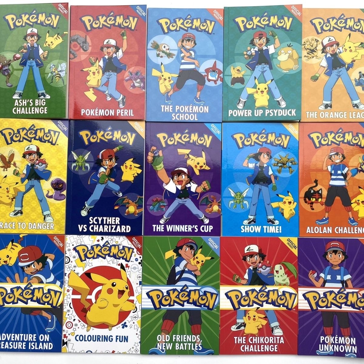 Pokemon Books 15 books collection Kid reading Pokemon Books Collection ...