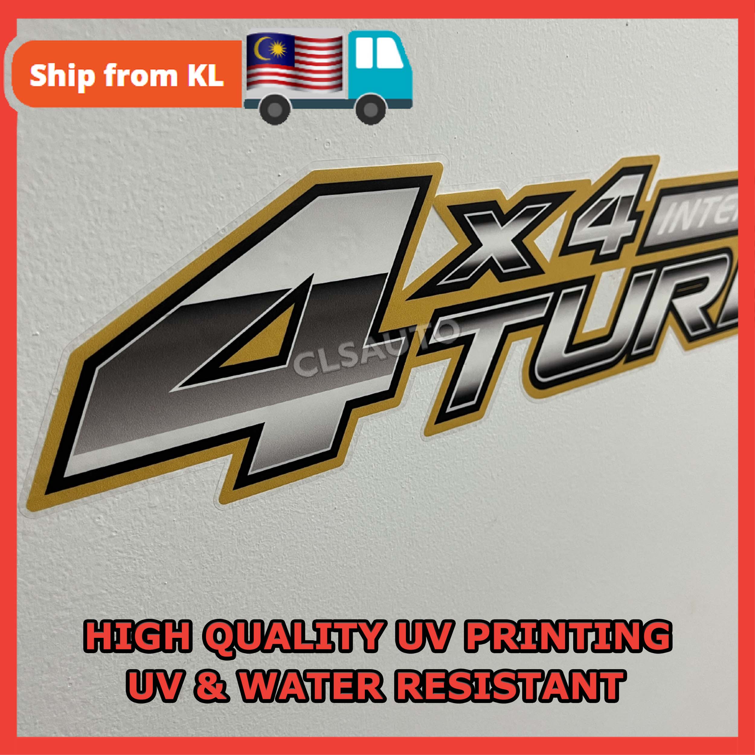 Sticker 4x4 Intercooler Turbo (1 Pcs) Offroad Pickup Truck Ranger Hilux ...