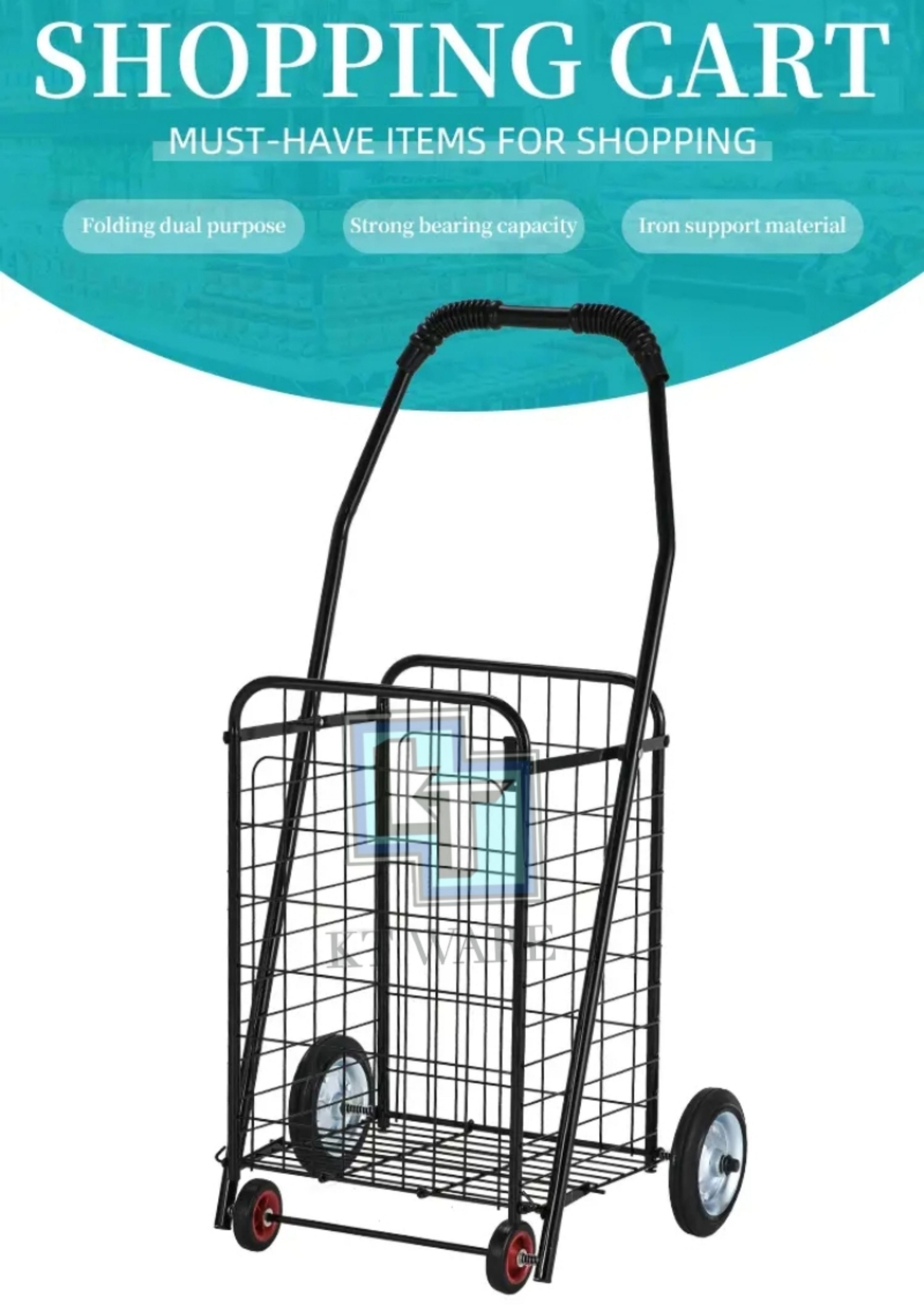 KT WARE Market trolley / multi cart shopping cart / pasar troli / troli ...