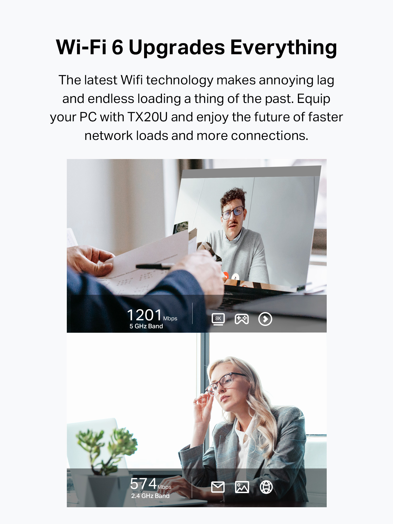 TP-Link AX1800 Dual Band Wi-Fi 6 Wireless USB 3.0 Adapter Archer TX20U ...