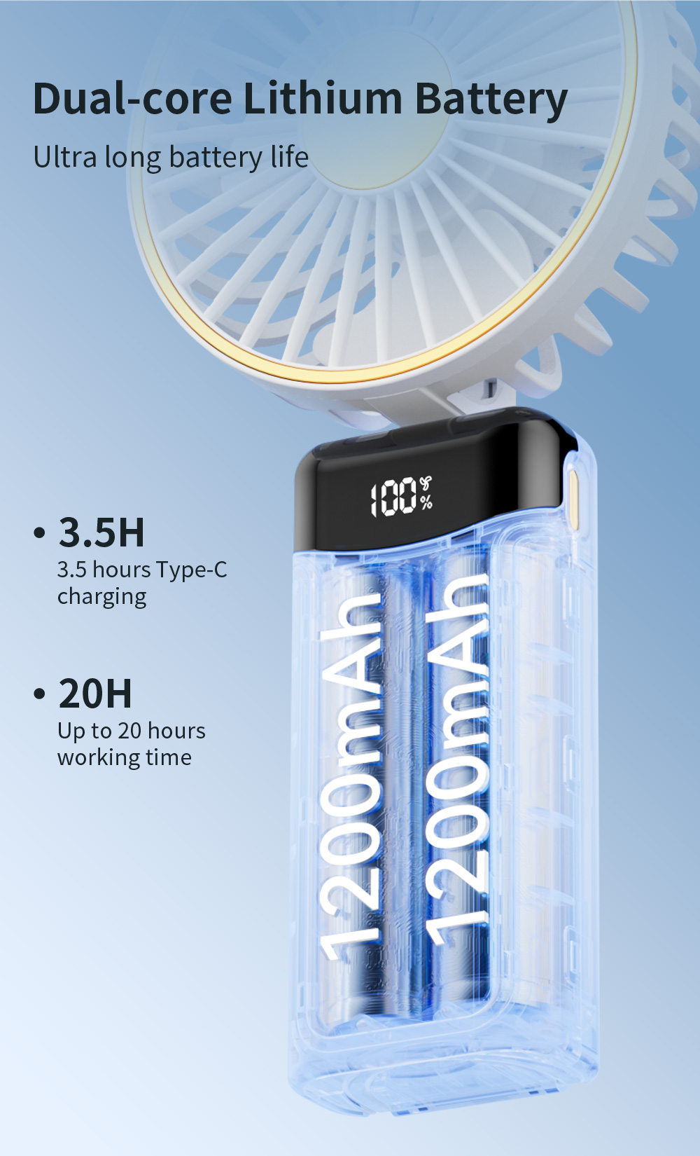 Simplus Multi-functional Portable Mini USB Cooling Fan | Rechargeable ...