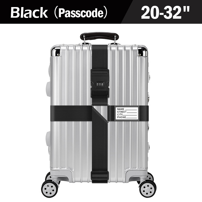 [READY STOCK] Luggage belt Strap Passcode Lock Bag Suitcase Adjustable ...