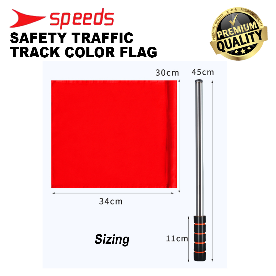 SPEEDS Track & Field Signal Hand Flag Traffic Control Command ...