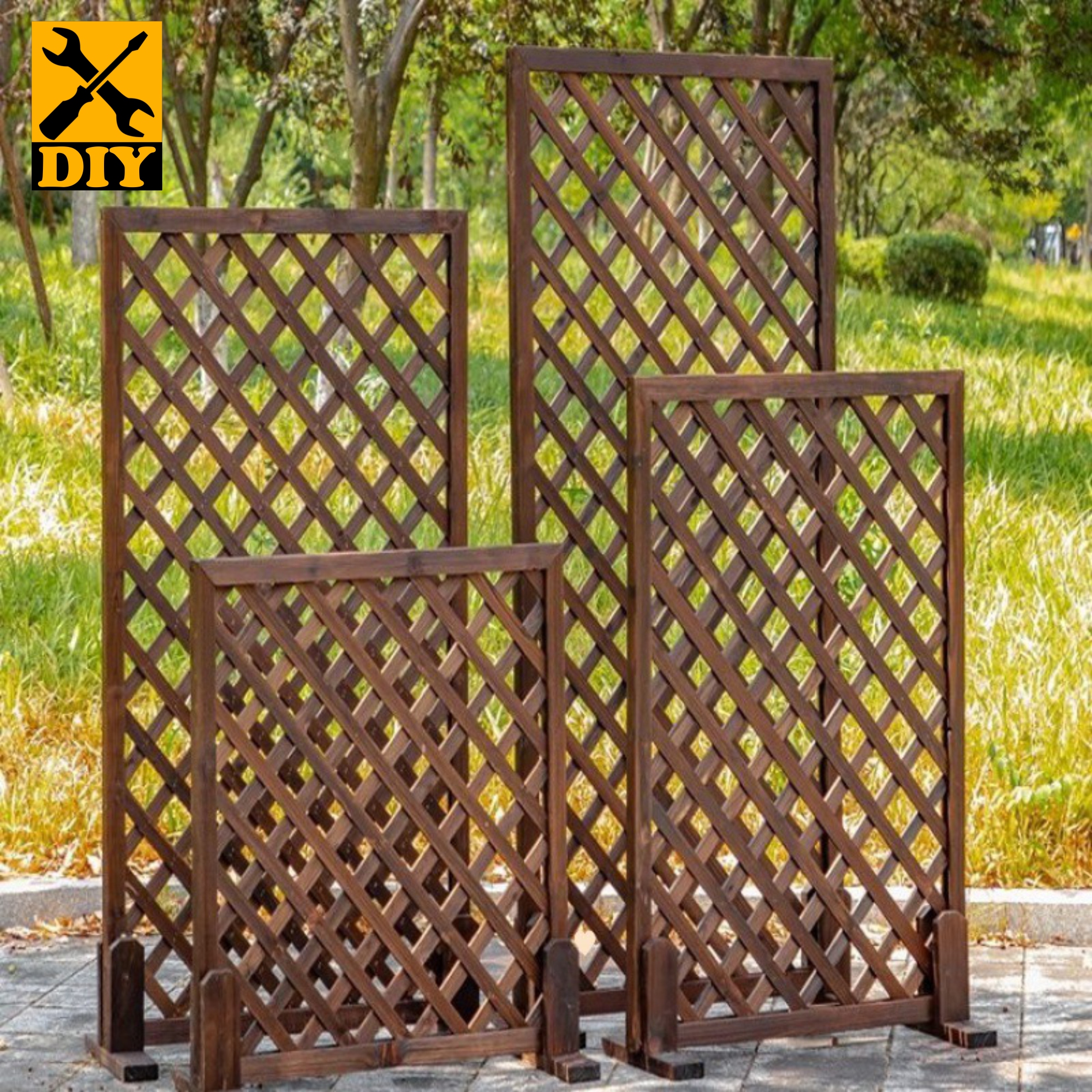 Pagar Kayu Wood Fencing XNet 150cm Outdoor Quality Wood Partition ...