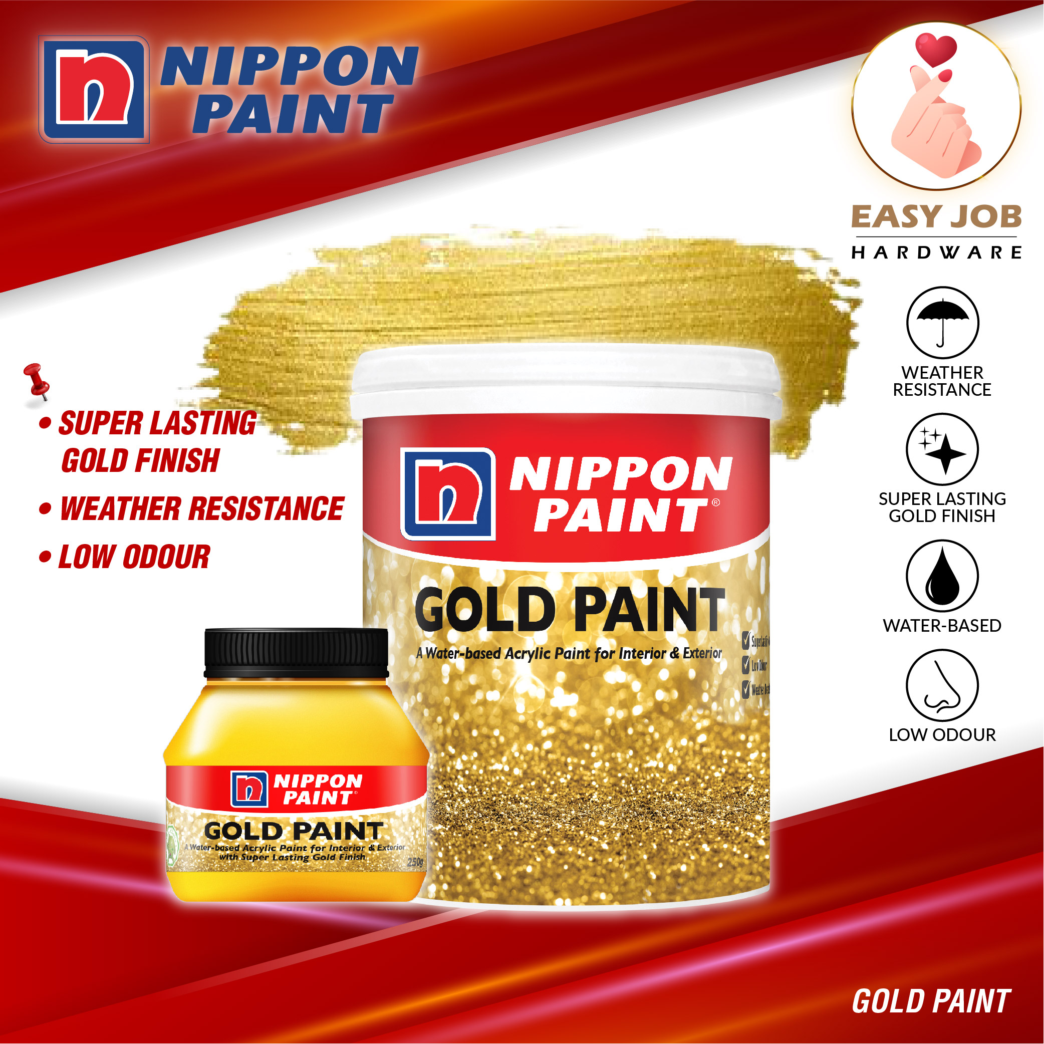 Nippon Gold Paint For Metal Gold Paint For Wood Gold Paint For Wall Cat ...
