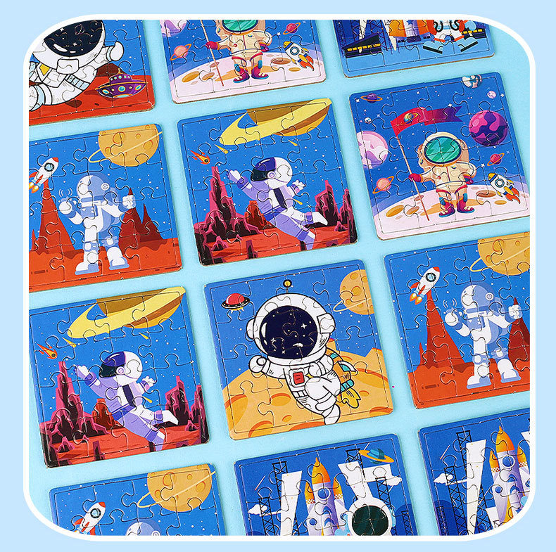 MILLIE DIY Creative Children's Space Astronaut Mini Jigsaw Puzzle Kids ...