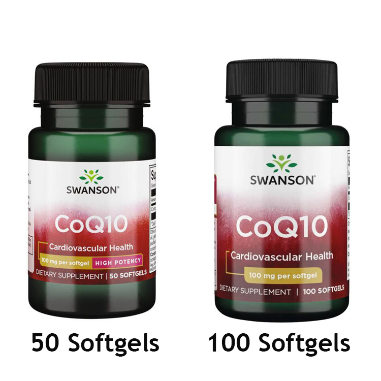Swanson CoQ10 30mg/100mg, Softgels/Capsules Coenzyme Q10 support heart ...