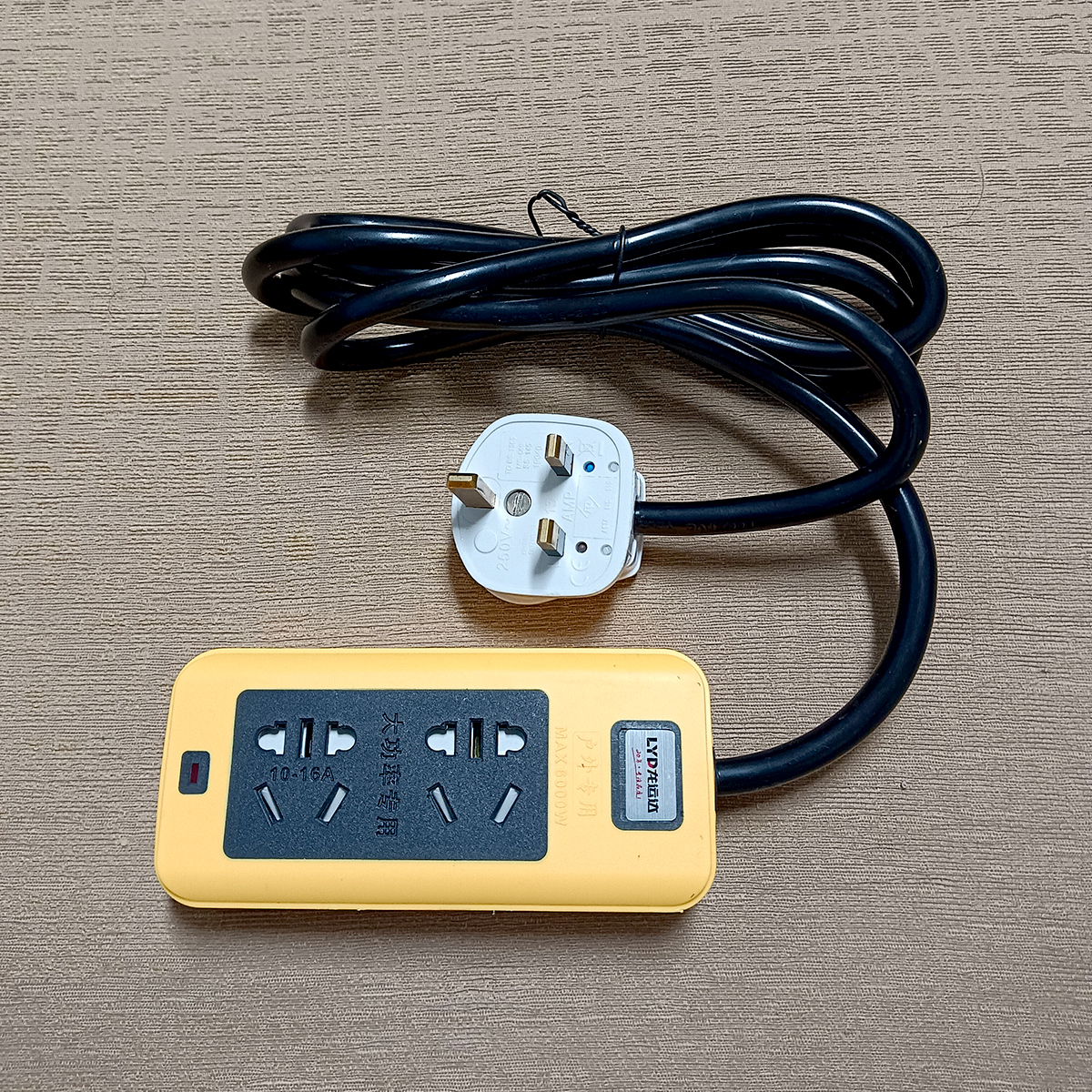 Heavy Duty 4000W China Plug Converter 3-Pin 2-Pin Power Plug Adapter US ...