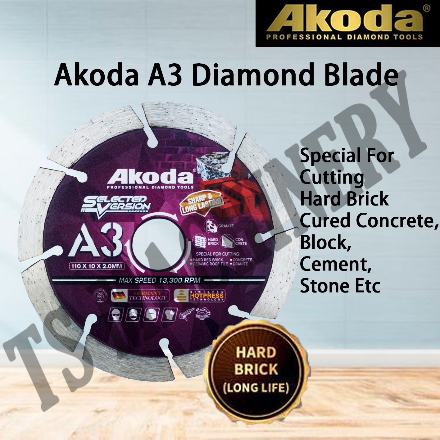 [𝐎𝐑𝐈𝐆𝐈𝐍𝐀𝐋]Akoda Heavy Duty Diamond Cutting Blade A1, A2, A3, A4, A5, A7 ...