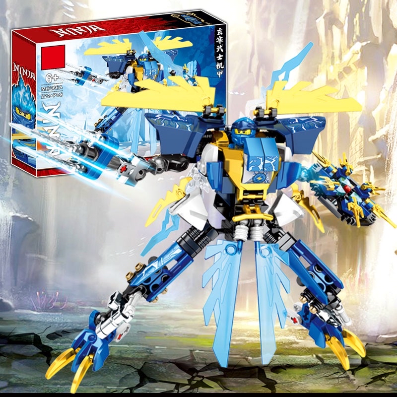 Ninja Warrior Mecha Model Puzzle Assembled Boys Small Particles ...
