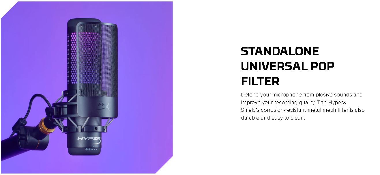HyperX Shield Microphone Pop Filter 6X256AA | Shopee Malaysia