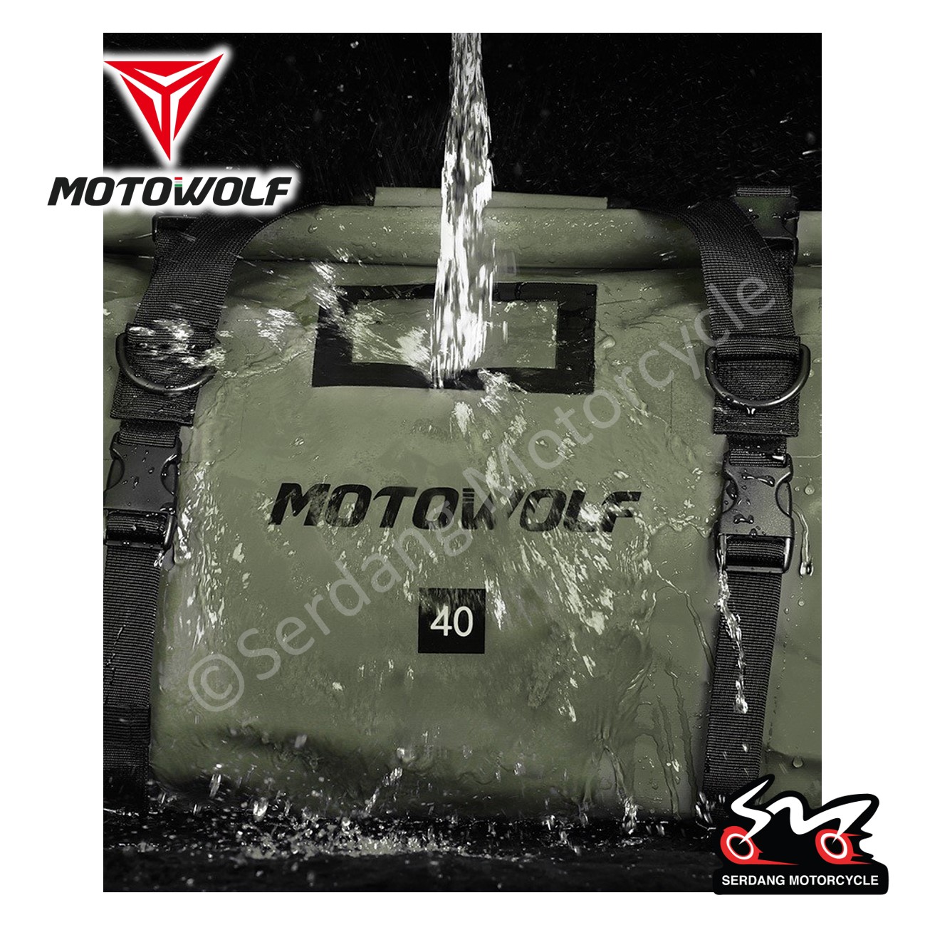 MOTOWOLF MDL0717 Dry Duffel Bag Carrier Waterproof Multi Purpose ...