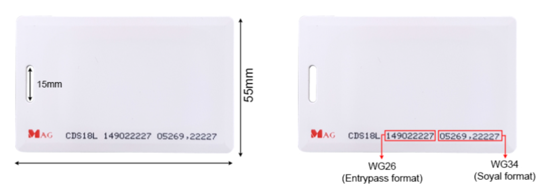 MAG Long Range RFID ID EM 125KHz Guard House Door Access Card 80-120cm ...
