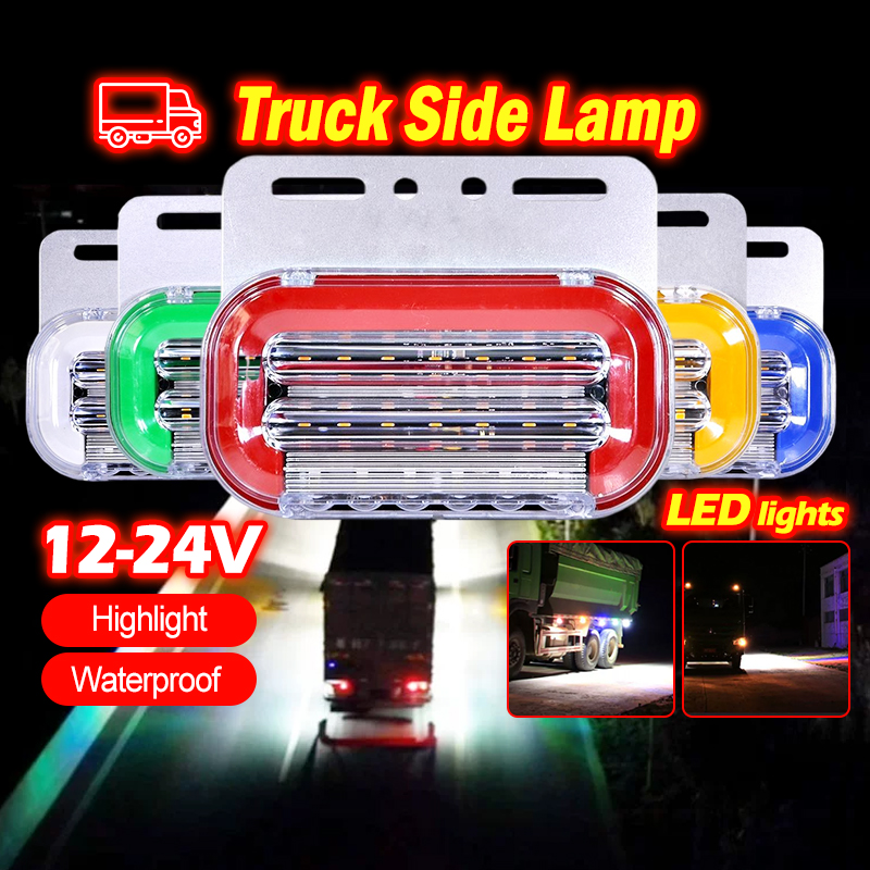 Universal LED Truck Side Lamp 12V 24V LED Double Colorful Side Light ...