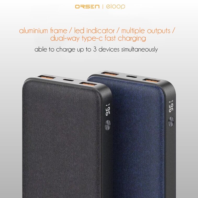 Orsen ELOOP E45 20000mAh 45W Powerbank QUICKCHARGE QC 3.0/4.0 + IP PD Fast Charging + Huawei ...