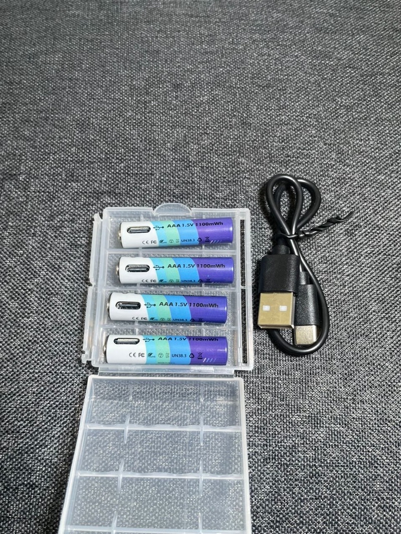 FEO Large 3300 mWh Battery AA Rechargeable Battery AAA Type C USB 1.5V ...