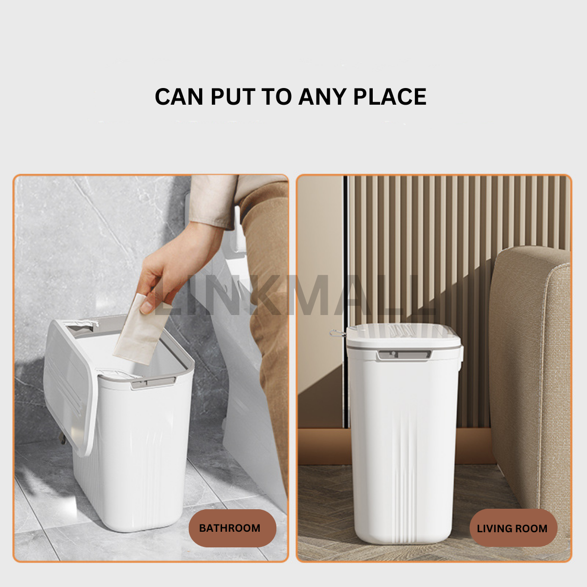 Link Wall Mount Dustbin Tong Sampah Gantung Kitchen Hanging Dustbin ...