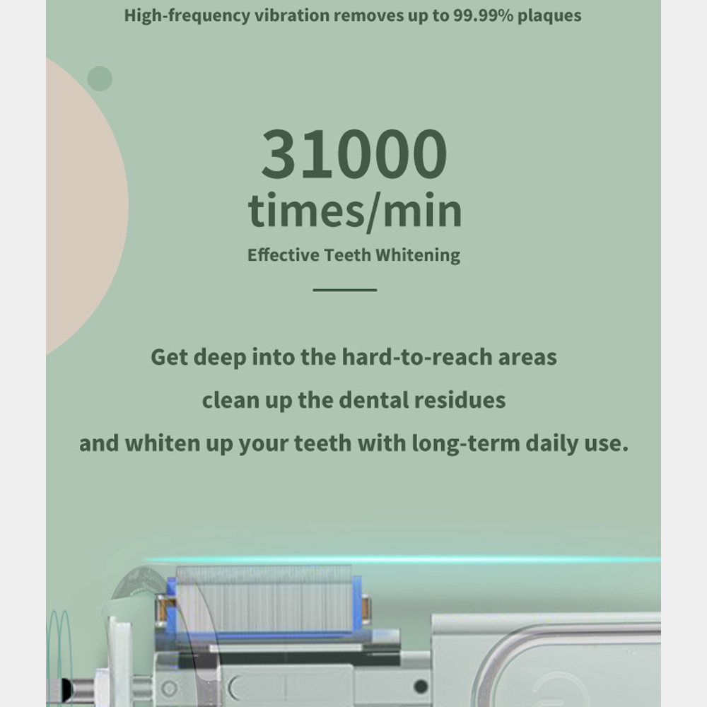 Simplus Electric Toothbrush 2In1 Washing Face&Brushing Teeth Waterproof ...