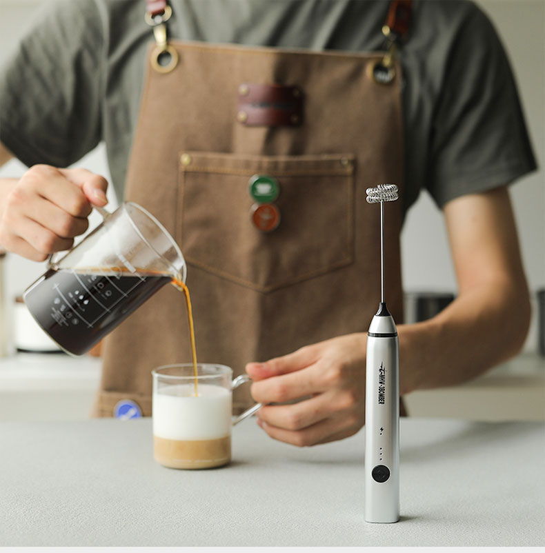 MHW-3BOMBER Powerful Milk Frother Foam Machine Stainless Steel Electric ...