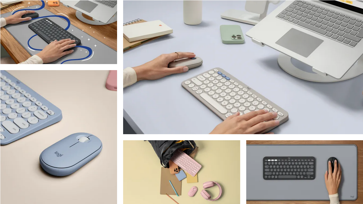 Logitech Pebble 2 Combo,Wireless Keyboard Keys K380s & Mouse M350s ...