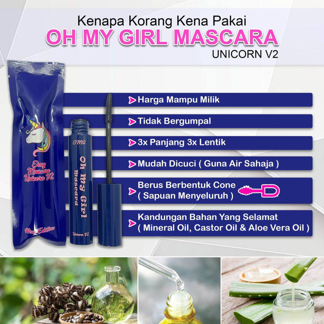 OMG Mascara | Oh My Girl Mascara Unicorn V2 Edition 2024 | Shopee Malaysia