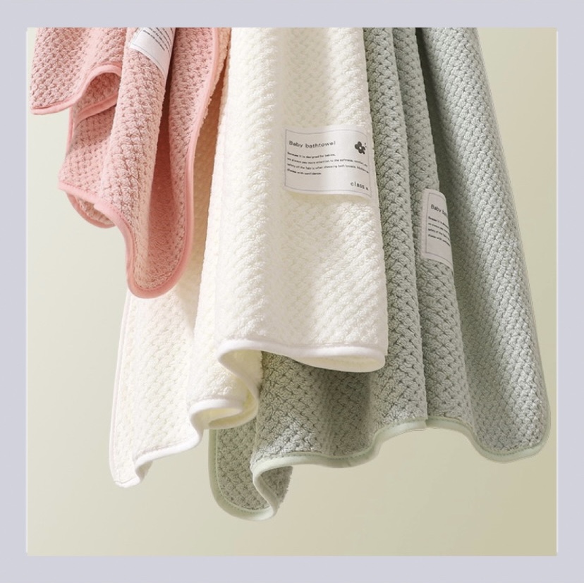 Super Soft Baby Bath Towel Kids Newborn High Absorbent Kain Tuala Mandi ...