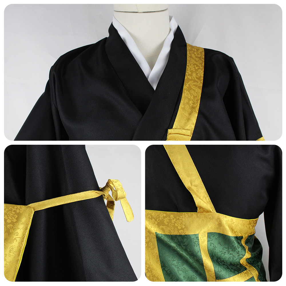 Anime Jujutsu Kaisen Geto Suguru Cosplay Costume Kimono Black Japanese ...