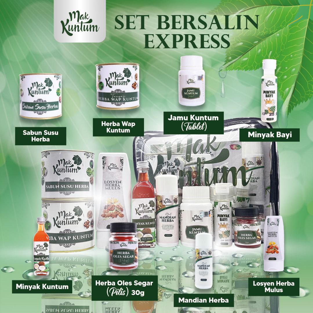 MAK KUNTUM Set Berpantang Ibu Bersalin Ekspress Param/Pilis/Mandian ...