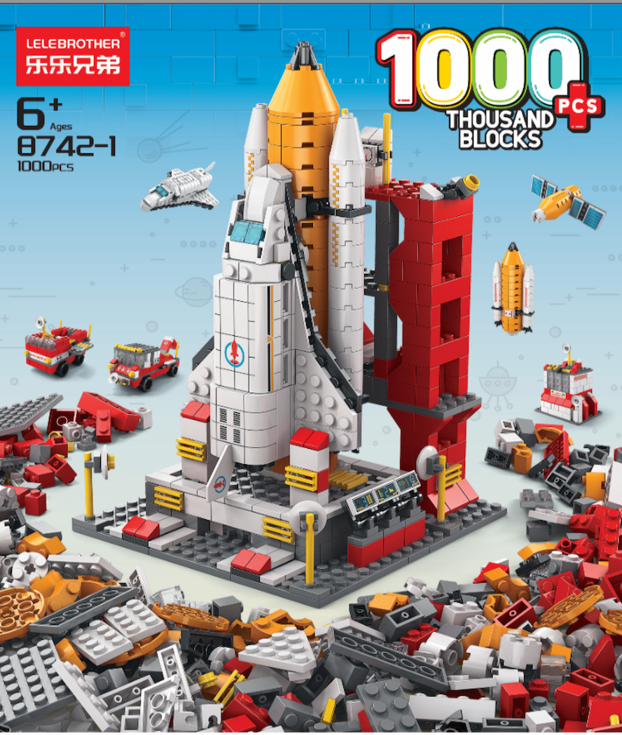 Space Shuttle Rocket Blocks Bricks by LELE BROTHER Toy Aerospace Model ...